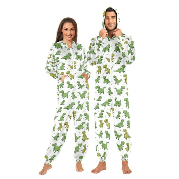 Adult Christmas Onesie Cute Dragon Adult Zipper One-Piece Pajamas ...