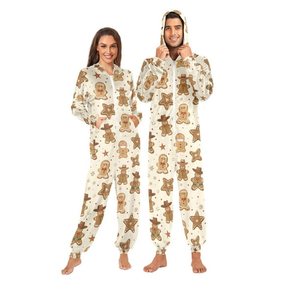 Adult Christmas Onesie Groovy Howdy Christmas Rodeo Zipper One-Piece ...