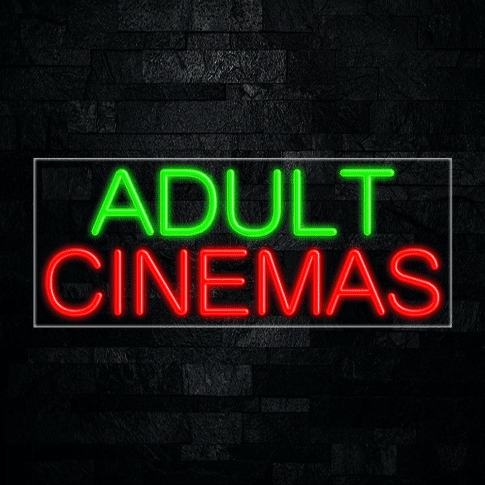 Adult Cinemas LED Neon Sign 30"L x 12"H #31347 - Walmart.com