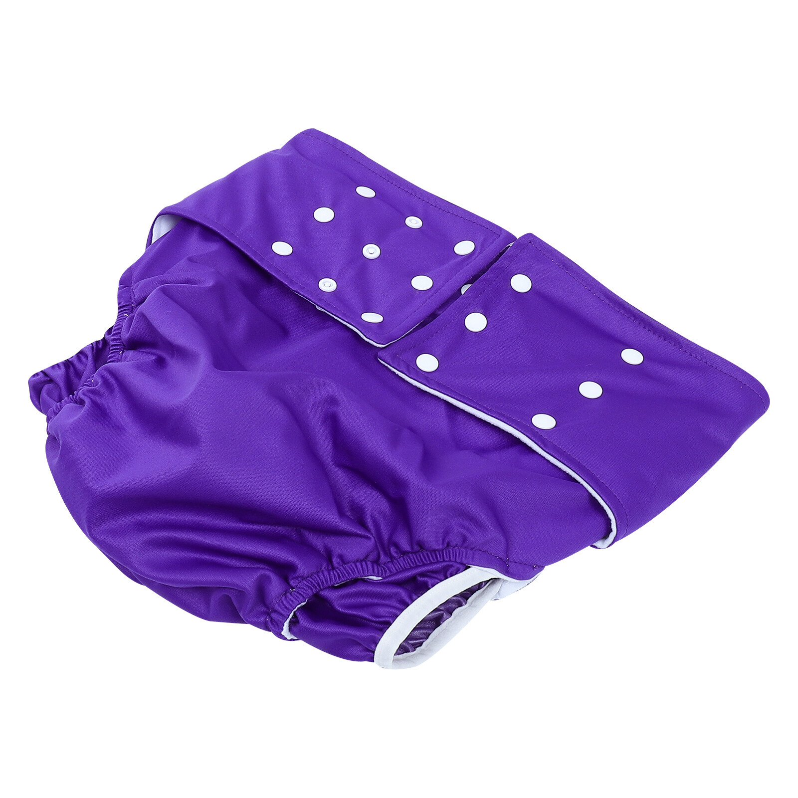 Adult Cloth Diapers Nappy Simple Sanitary Pants Panties Purple Brushed ...