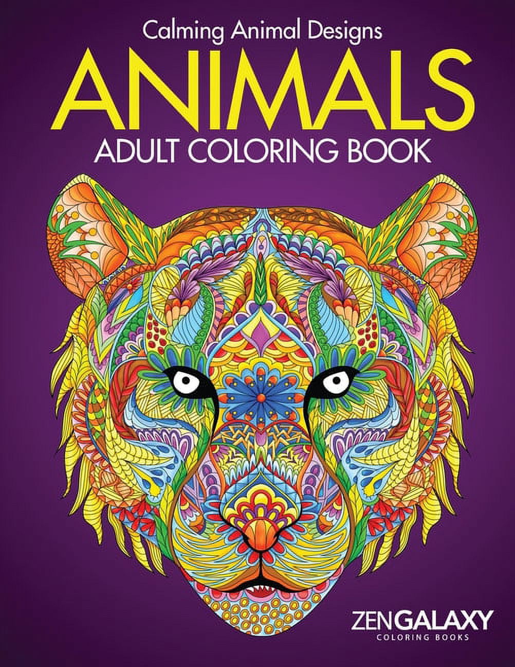 Adult Coloring Book: Animals: Calming Animal Designs (Other) - Walmart.com