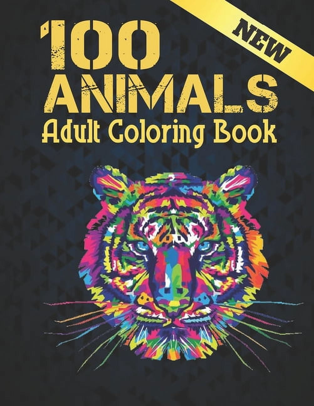 Adult Coloring Book Animals New: Coloring Book Stress Relieving Animal Designs 100 Animals Adult ...