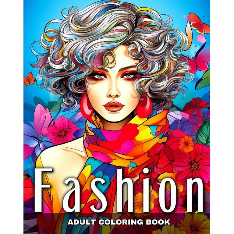 modern art adult coloring book