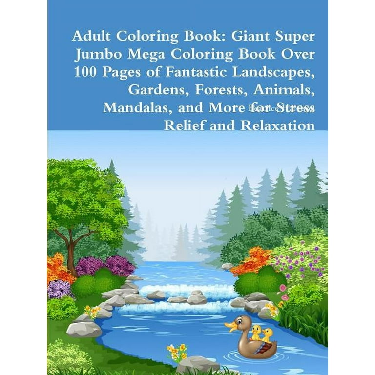 extra large coloring book for adults