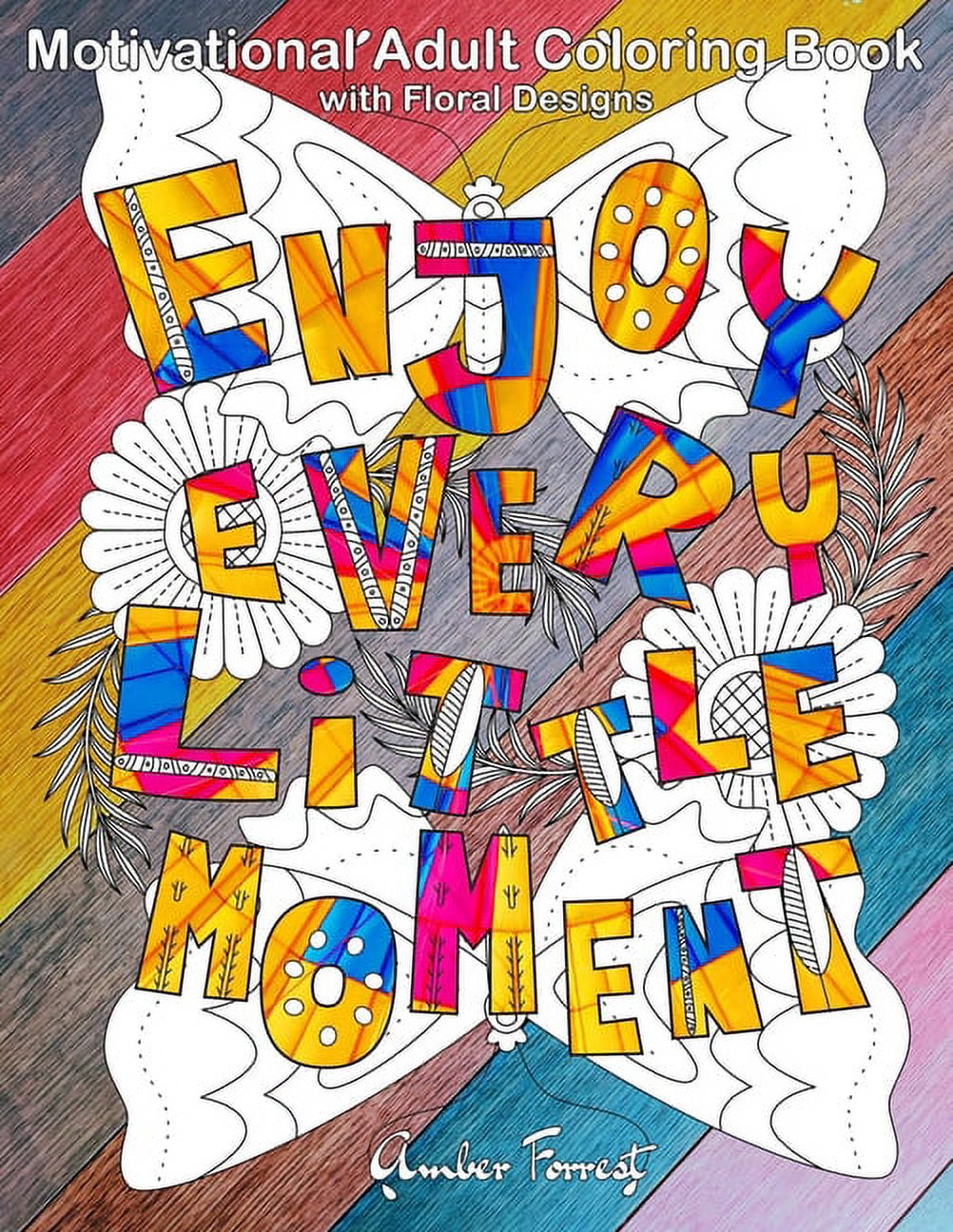 Adult Coloring Book Quotes: Motivational Adult Coloring Book with ...