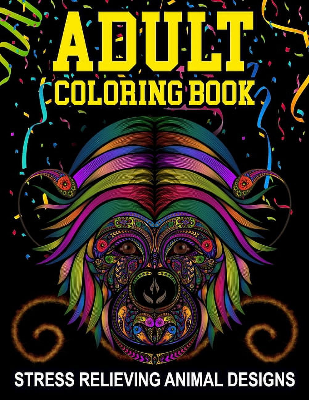 Adult Coloring Book - Stress Relieving Animal Designs: Stress Relieving ...