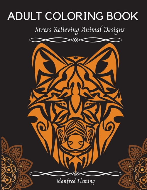 Adult Coloring Book : Stress Relieving Designs with Animals, Birds ...