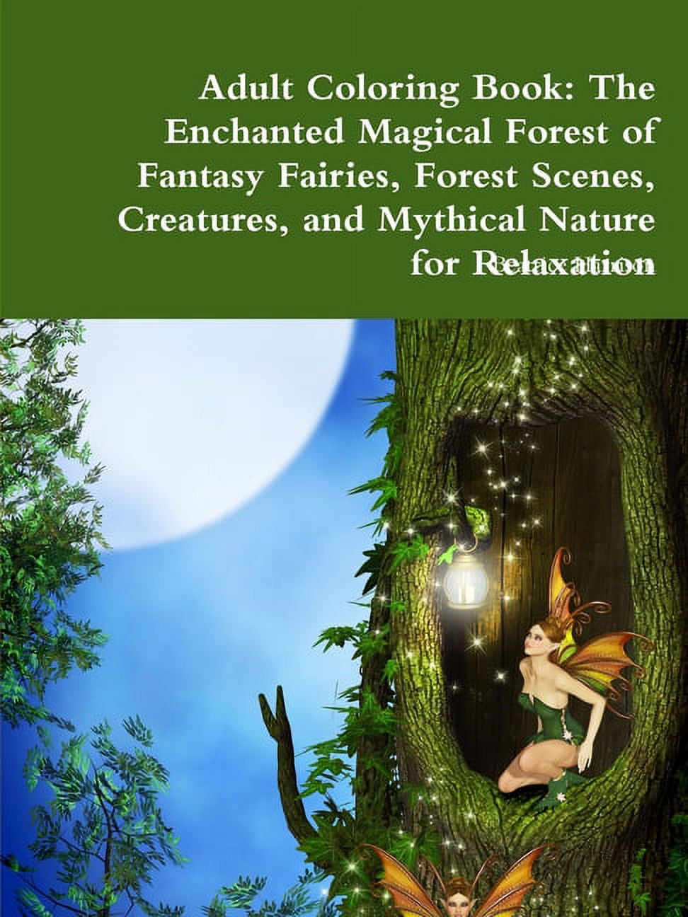 Adult Coloring Book: The Enchanted Magical Forest of Fantasy Fairies ...
