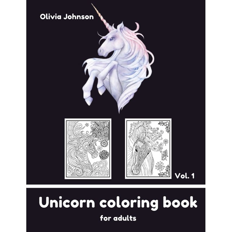 adult colouring book unicorn coloring