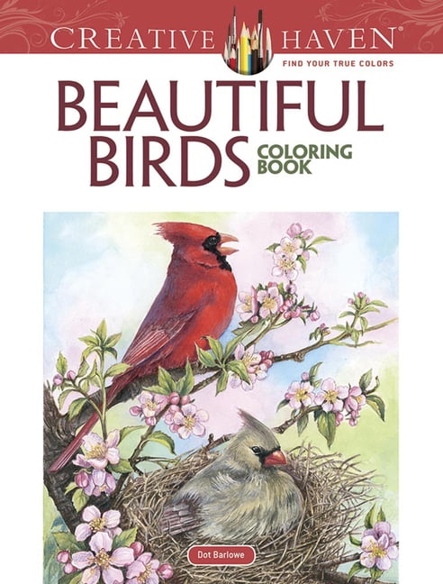 Adult Coloring Books: Animals Creative Haven Beautiful Birds Coloring ...