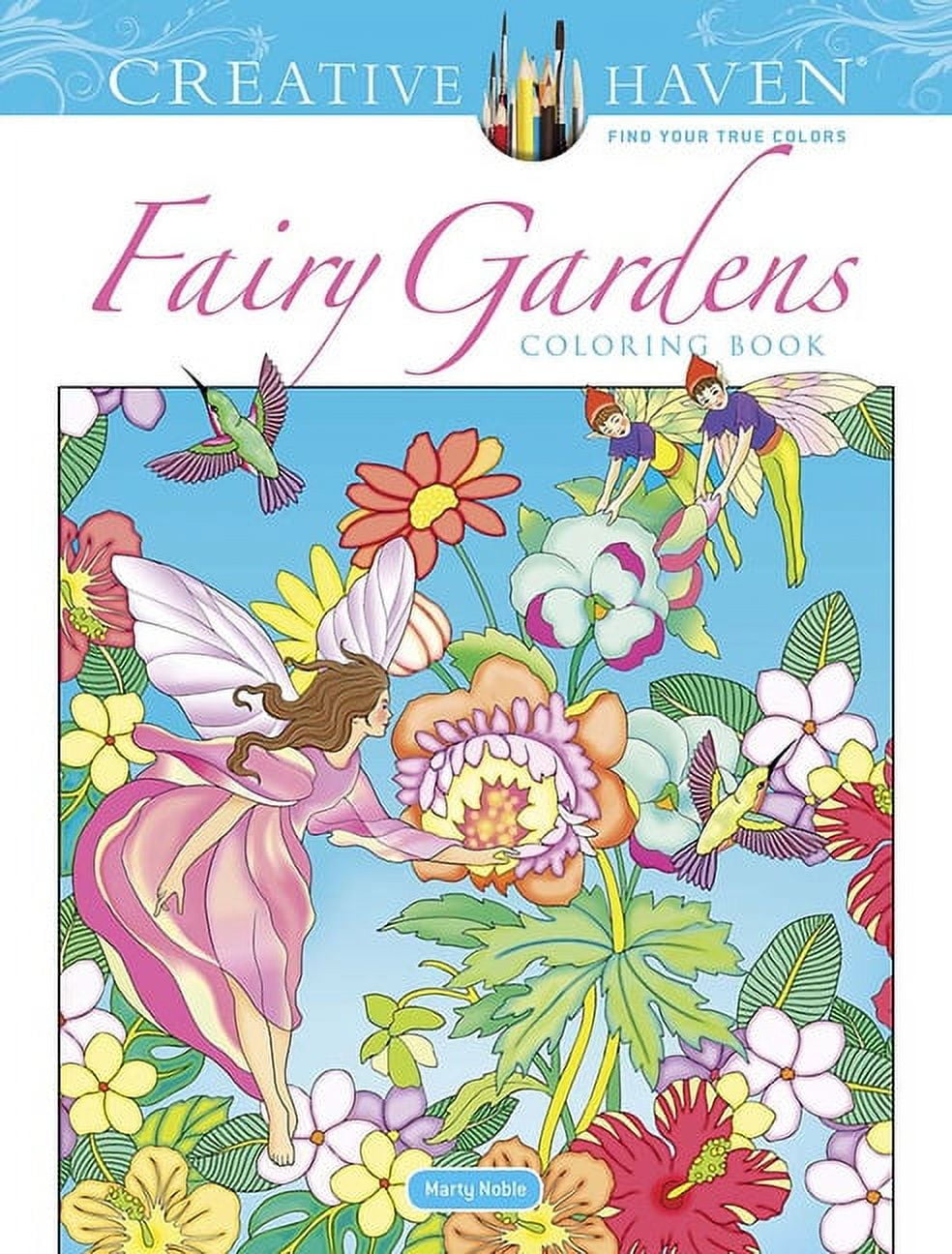 Adult Coloring Books: Fantasy Creative Haven Fairy Gardens Coloring ...