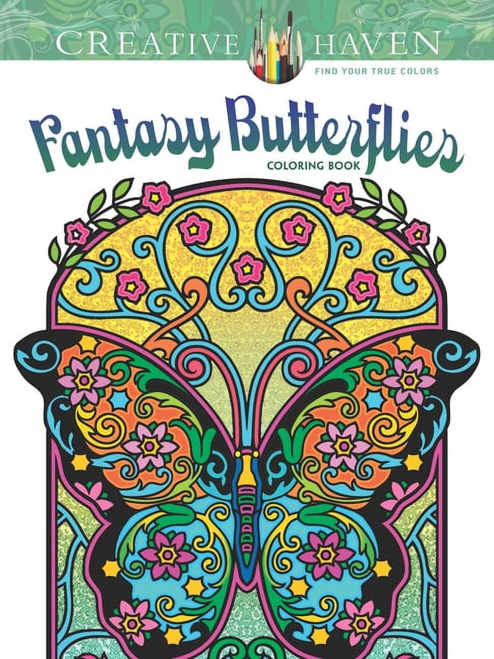 Adult Coloring Books: Insects Creative Haven Fantasy Butterflies ...