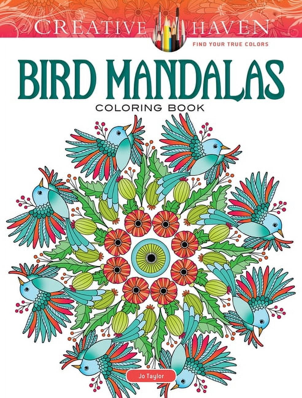 Adult Coloring Books: Mandalas Creative Haven Bird Mandalas Coloring ...