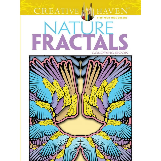 Adult Coloring Books: Nature Nature Fractals Coloring Book, (Paperback ...
