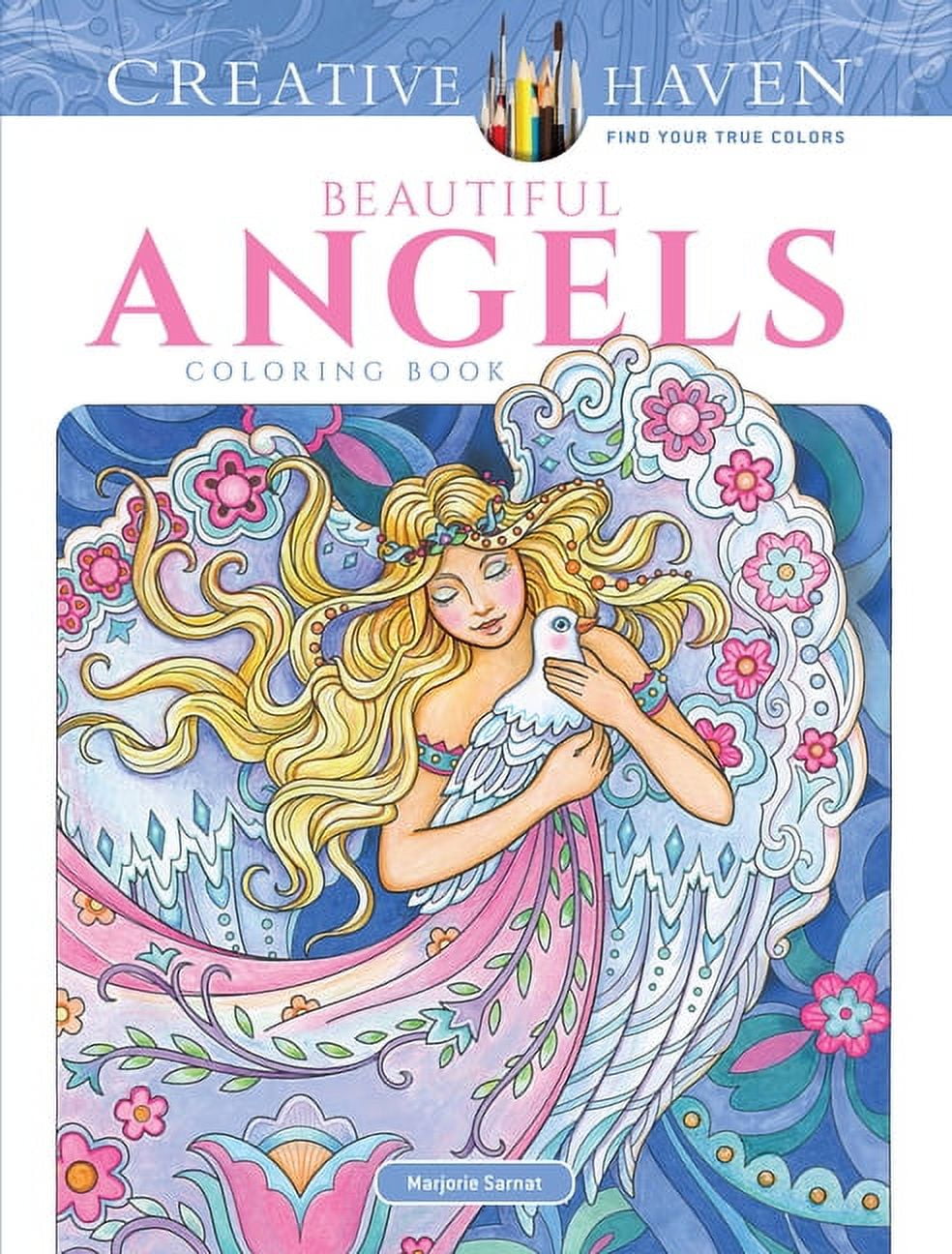 Adult Coloring Books: Religious Creative Haven Beautiful Angels ...