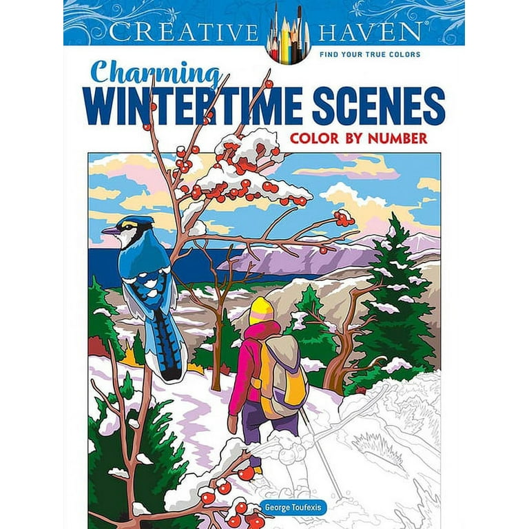 winter wonderland adult coloring book