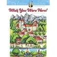 Adult Coloring Books: World & Travel Creative Haven Wish You Were Here ...