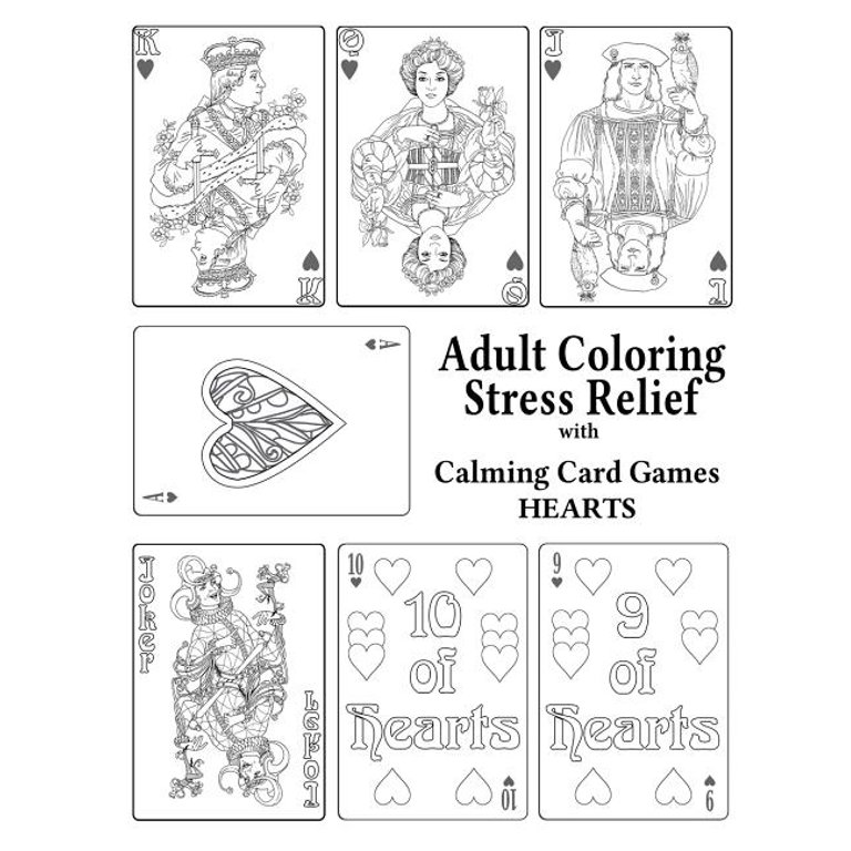 coloring book playing cards