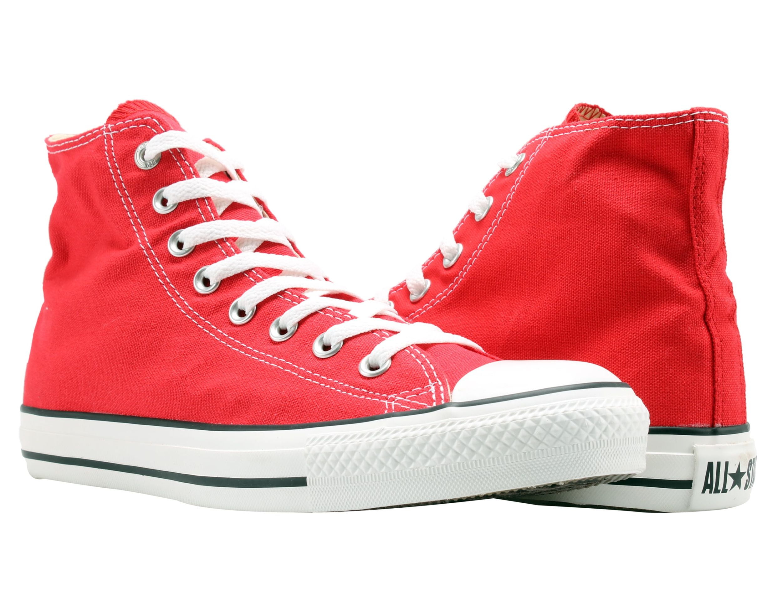 Adult Converse All Star Chuck Taylor High-Top Sneakers Color: Red Size ...