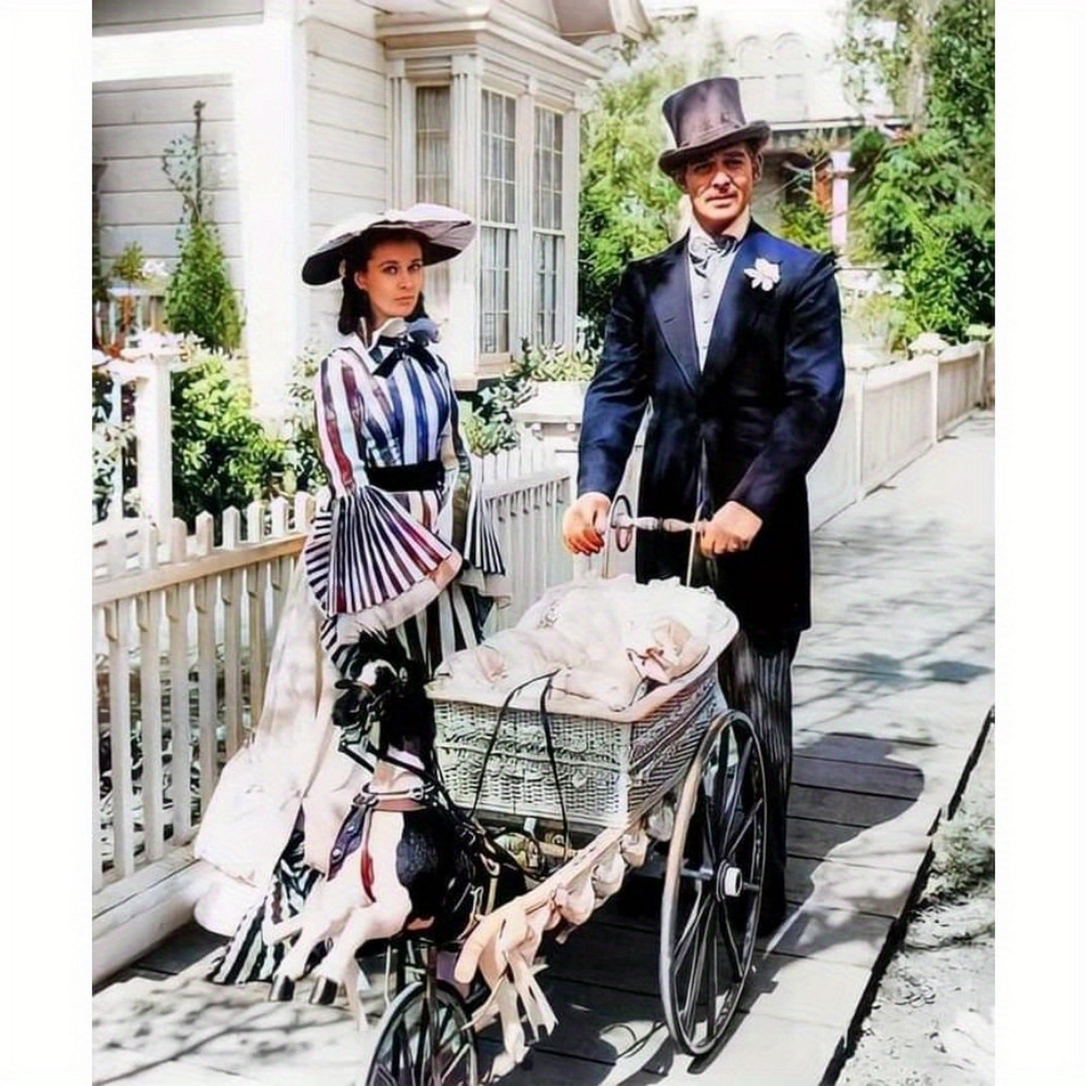 Adult DIY 5D Diamond Painting Kit, Gone with the Wind Series Art Round ...