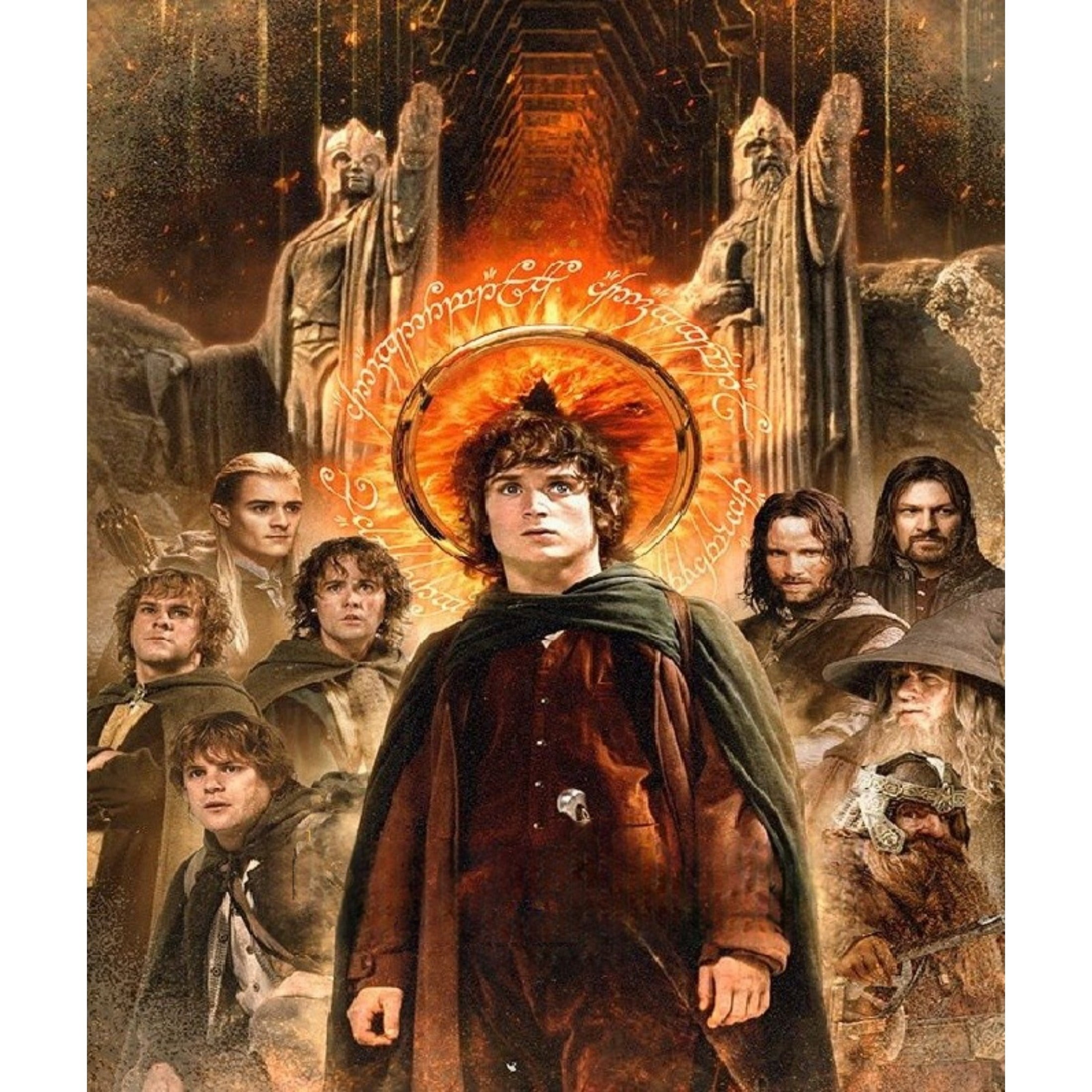 Adult DIY 5D Diamond Painting Kit, Lord of the Rings Series Art Round ...