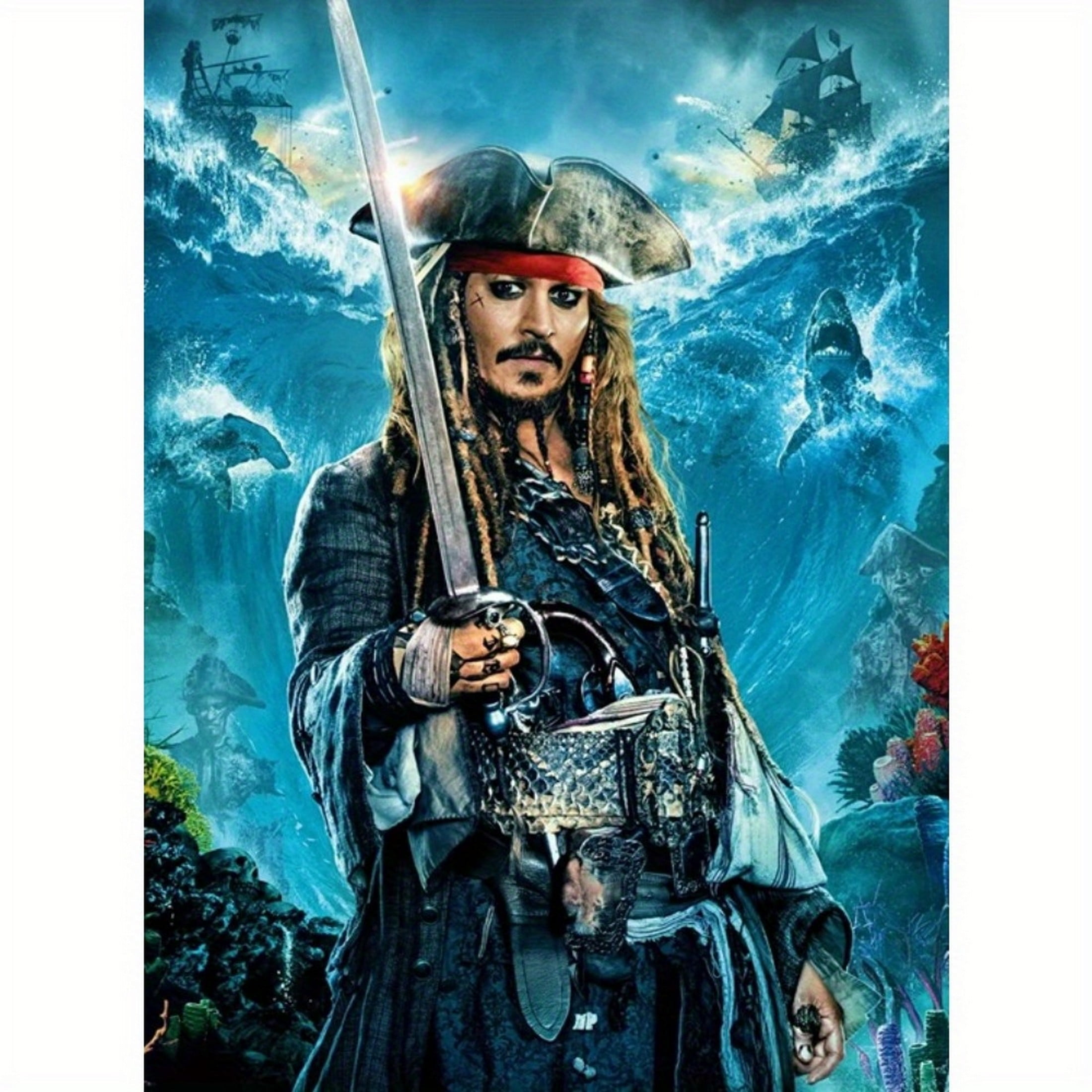 Adult DIY 5D Diamond Painting Kit, Pirates of the Caribbean Series Art ...