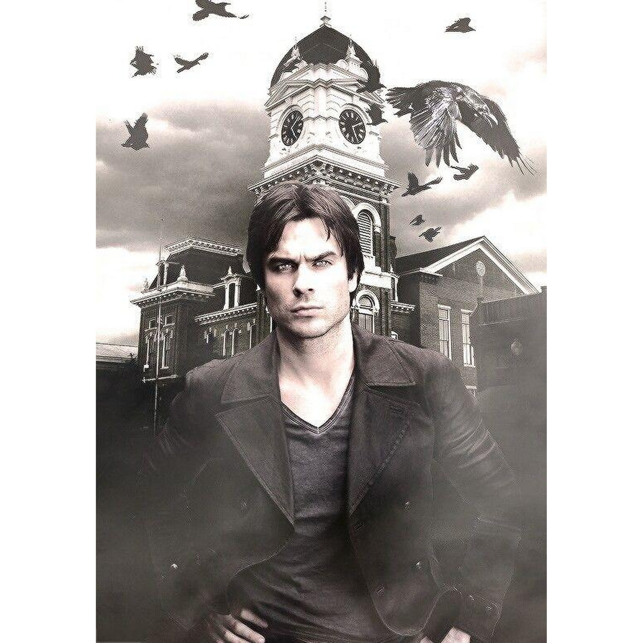 Adult DIY 5D Diamond Painting Kit, Vampire Diaries Series Art Round ...