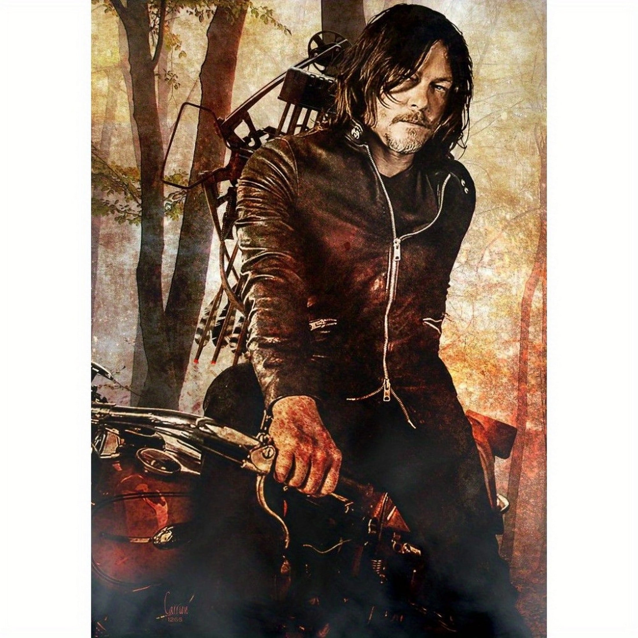 Adult DIY 5D Diamond Painting Kit, The Walking Dead Series Art Round ...