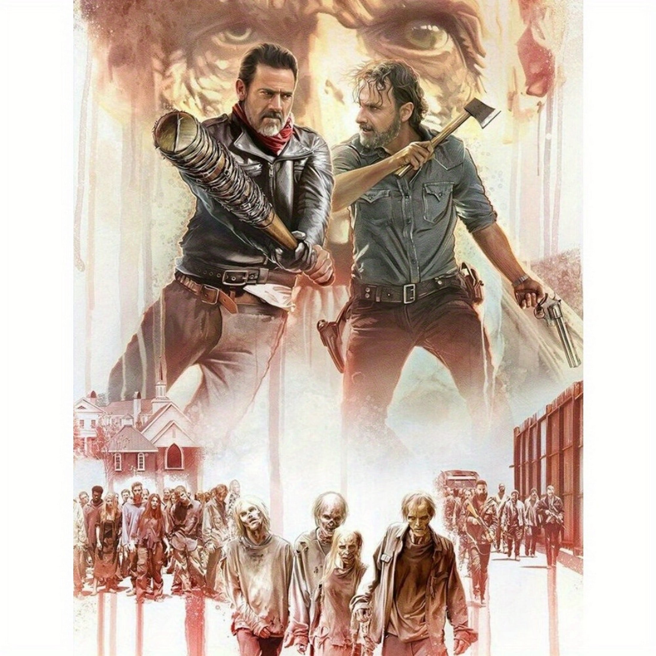 Adult DIY 5D Diamond Painting Kit, The Walking Dead Series Art Round ...