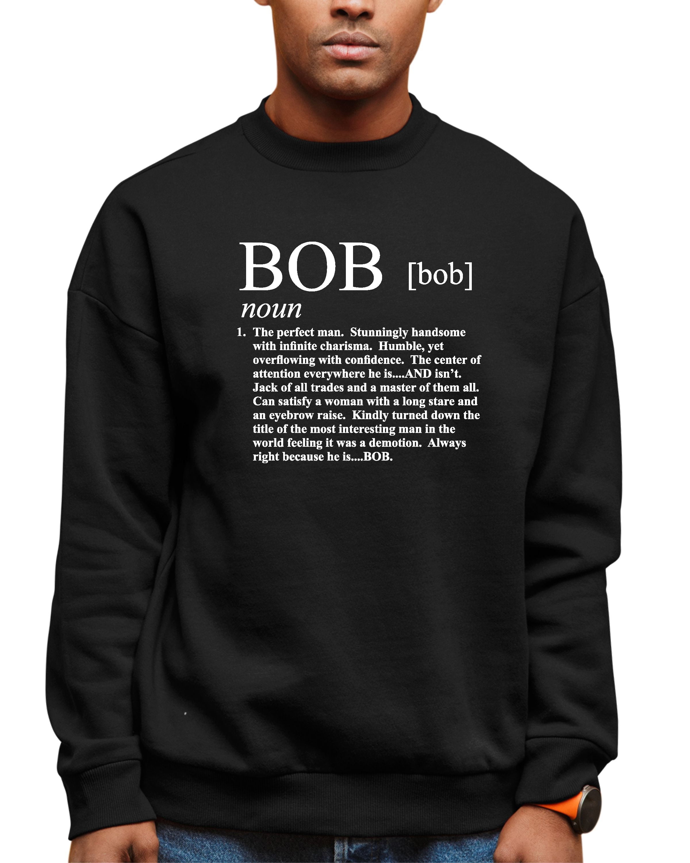 Adult Definition Of Bob Funny Sweatshirt Crewneck - Walmart.com