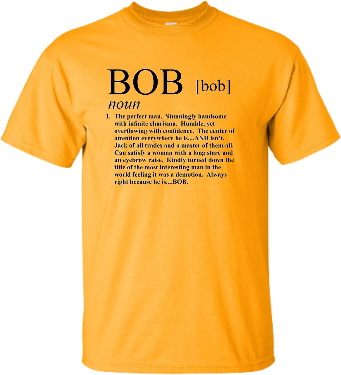 Adult Definition Of Bob Funny T-Shirt - Walmart.com