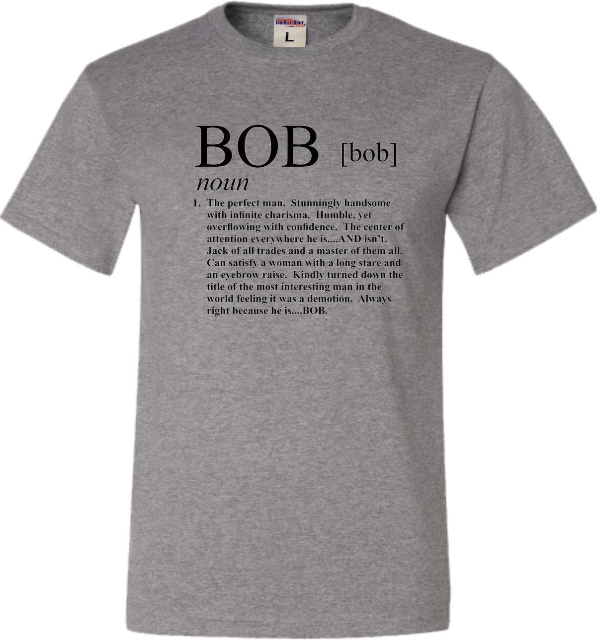 Adult Definition Of Bob Funny T-Shirt - Walmart.com
