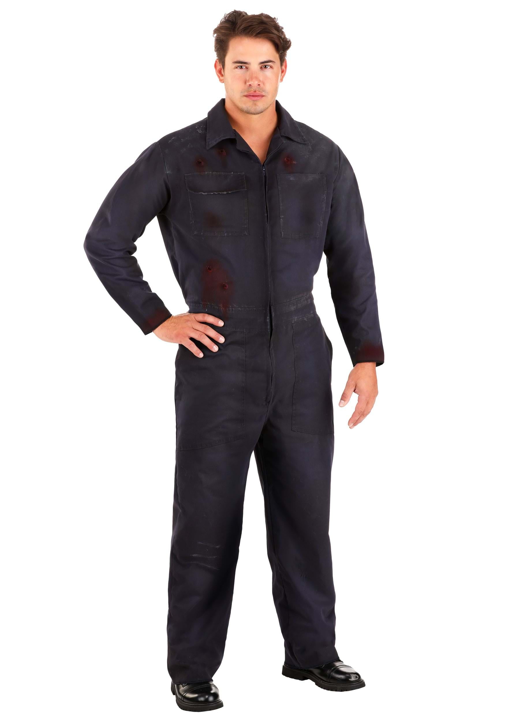 Adult Deluxe Blue Mechanic Coveralls Costume - Walmart.com