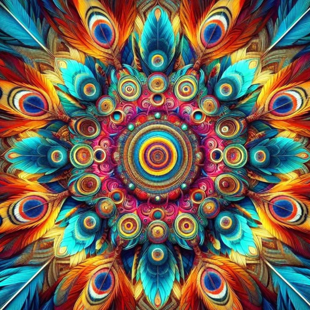 Adult Diamond Painting Set - 5D Diamond Art Set "Colorful Mandala" for ...