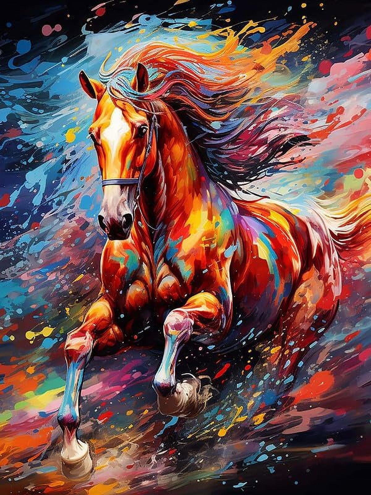 Adult Diamond Painting Set - 5D Diamond Art Set "Horses" for Adults ...