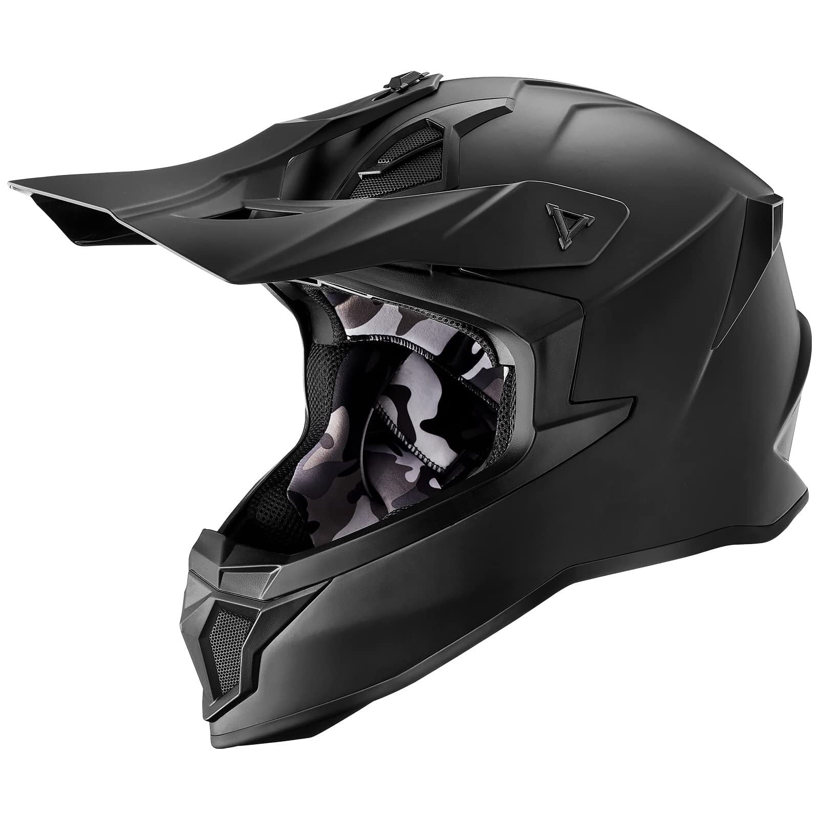 Adult Dirt Bike Fiberglass Helmet Lightweight Motocross ATV Full Face ...