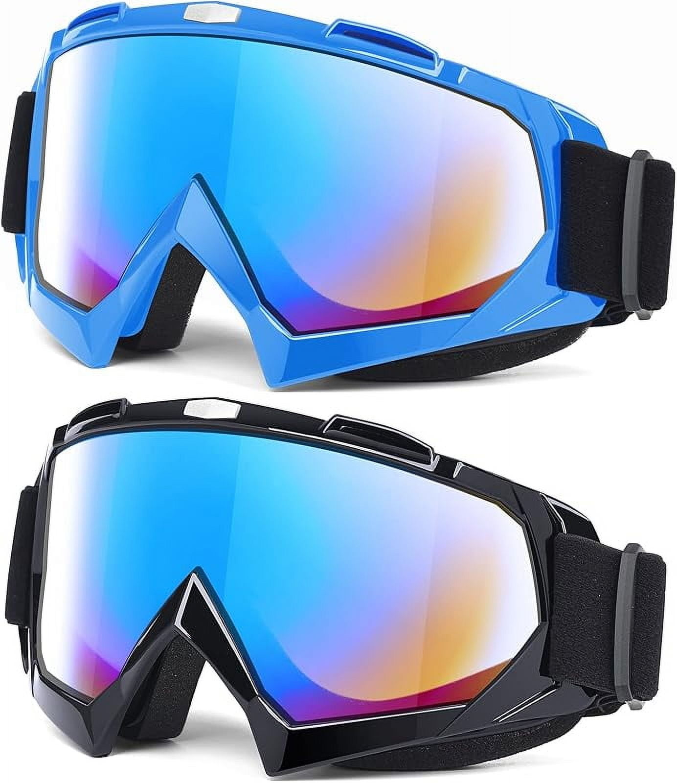 Adult Dirt Bike Goggles, 2-Pack ATV Motorcycle Goggles for Men & Women ...