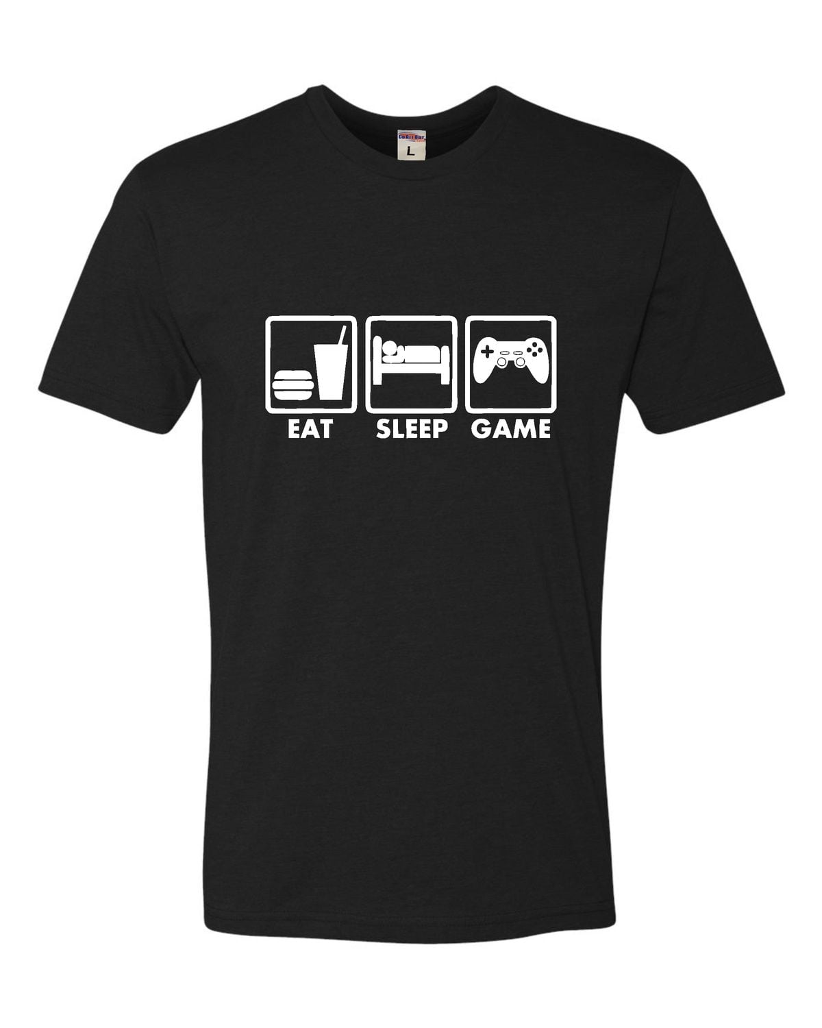 Adult Eat Sleep Game Funny Gamers Gaming Deluxe T-Shirt - Walmart.com