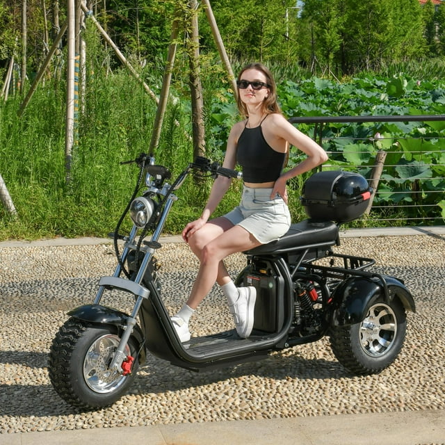 Ehoodax Adult Electric 3 Wheel Scooter 2000W Motor, Max Speed 35-45KM/H ...