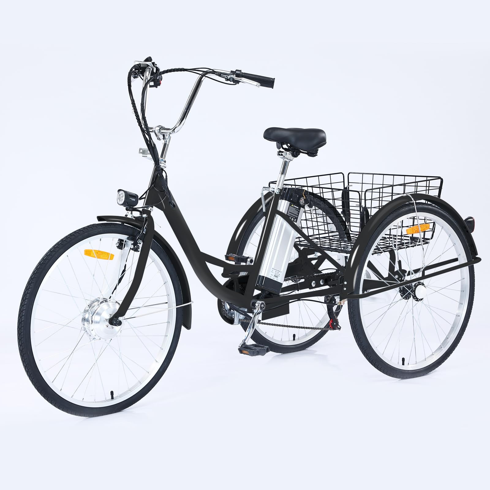 Adult Electric Bicycles, Electric Tricycle, 3 Modes, 7 Speed, 250W ...