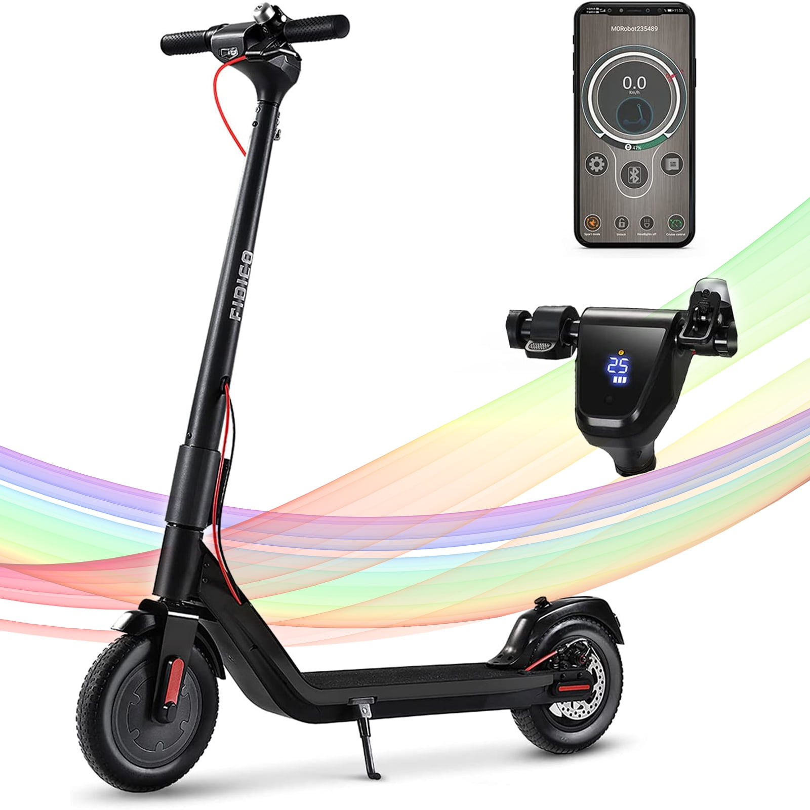 Adult Electric Scooter, 350W Motor 2-Model Speeds to 18 MPH, 20-23 ...