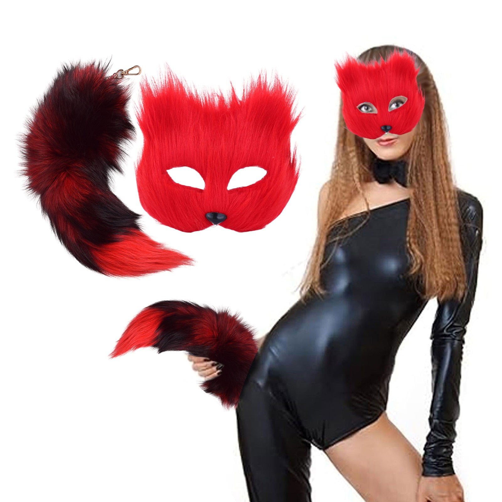 Adult Face Guard Black Animal Face Guard Makeup Dance Men And Women ...