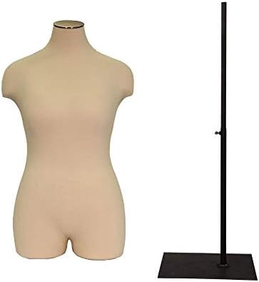 Adult Female Plus Size Mannequin 3/4 Half Body Dress Form Pinnable ...