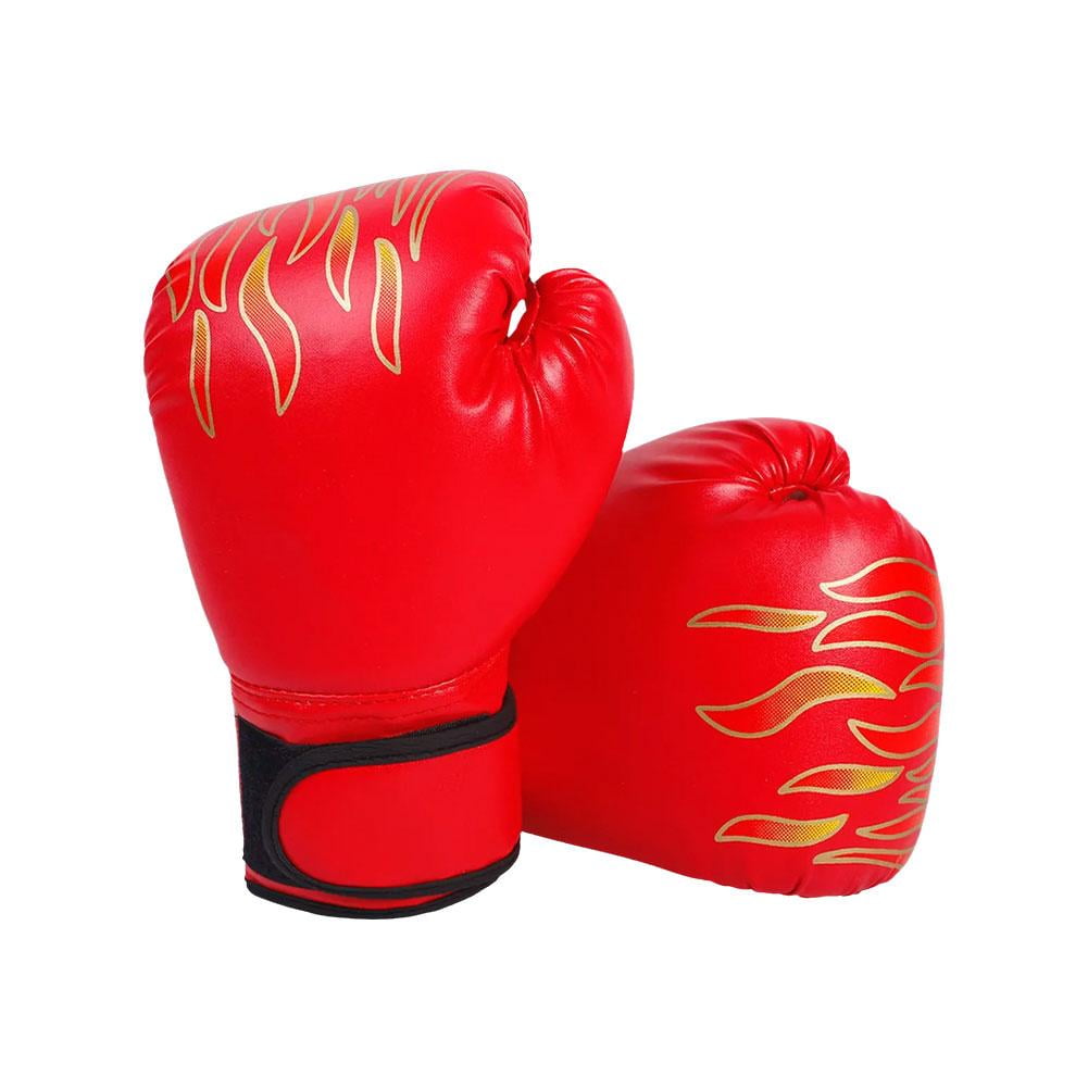 Adult Flame-Red Red Flame Tiger Figure Boxing Champion Boxing Gloves ...