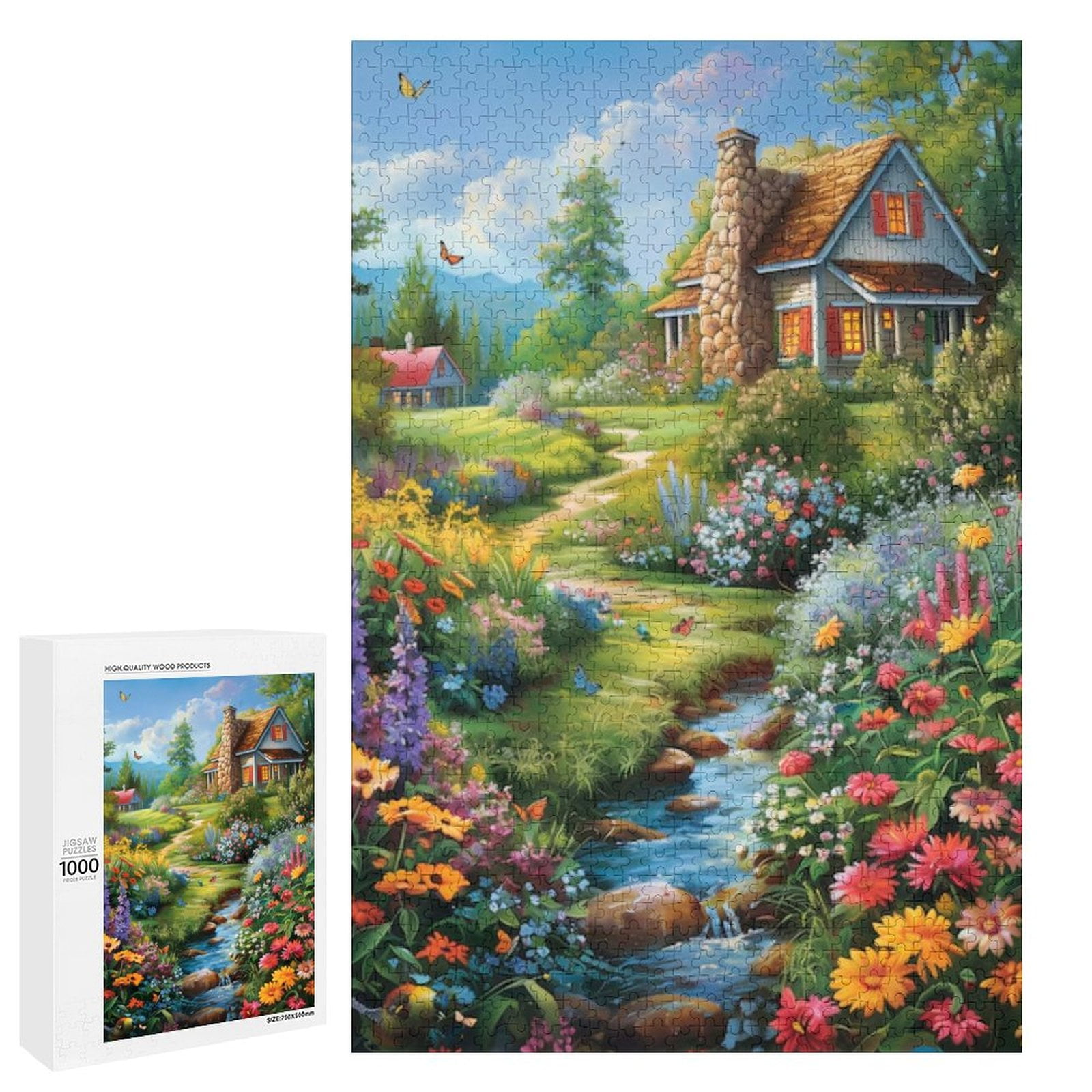 Adult Flower Plant Puzzles - 1000 Pieces of Colorful Floral Fun, Great ...