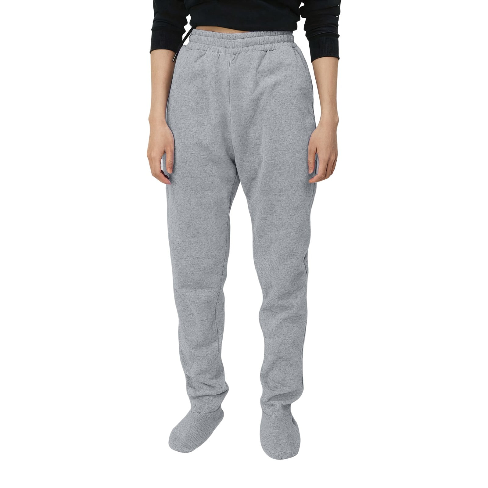 Adult Footed Sweatpants with Sherpa Fleece Lined Feet, Extremely Soft ...