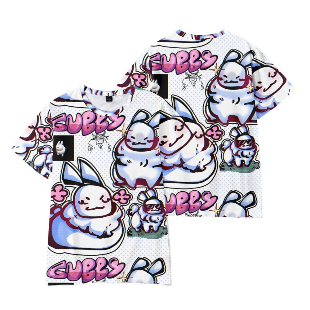 Adult Forsaken Gubby T-Shirt Men Funny Cute Rabbit Gubby 3D Figure ...