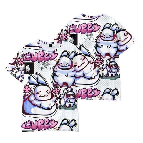 Adult Forsaken Gubby T-Shirt Men Funny Cute Rabbit Gubby 3D Figure ...