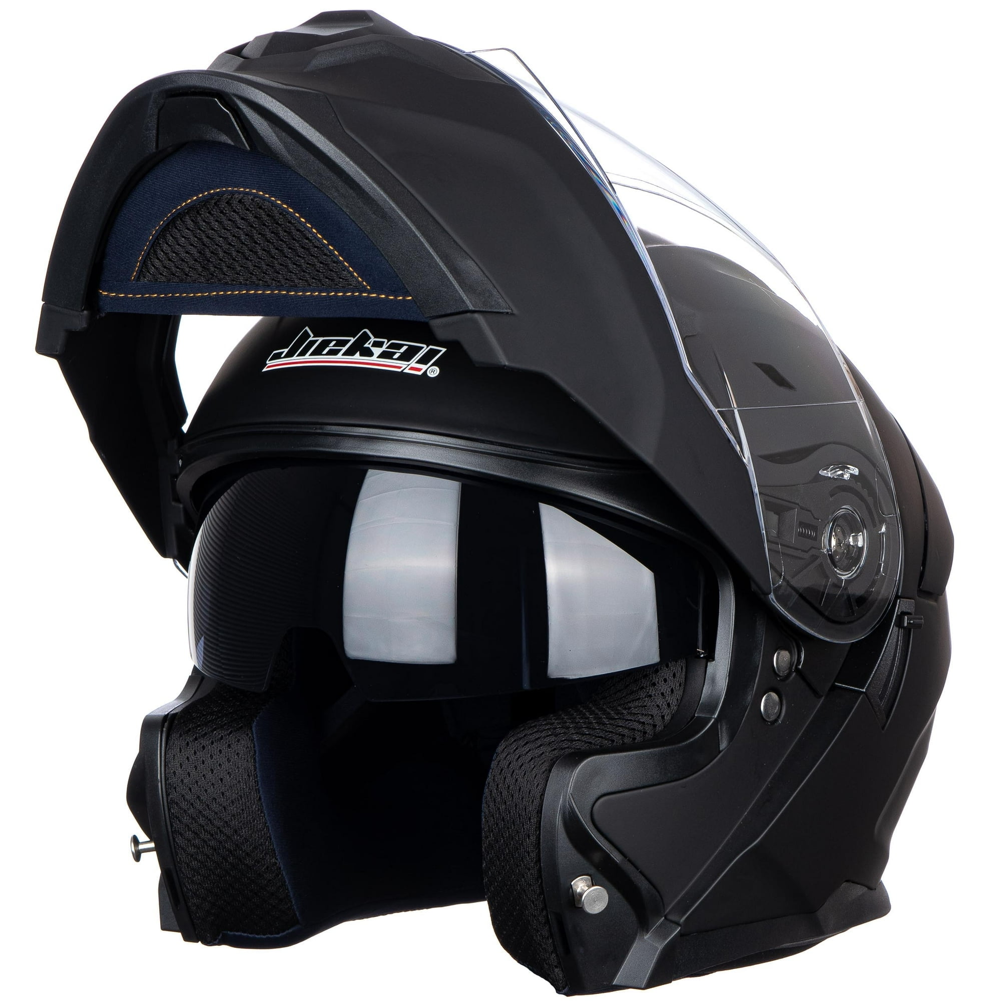 Adult Full Face Motorcycle Helmet with Double Visor Flip Street Helmet ...
