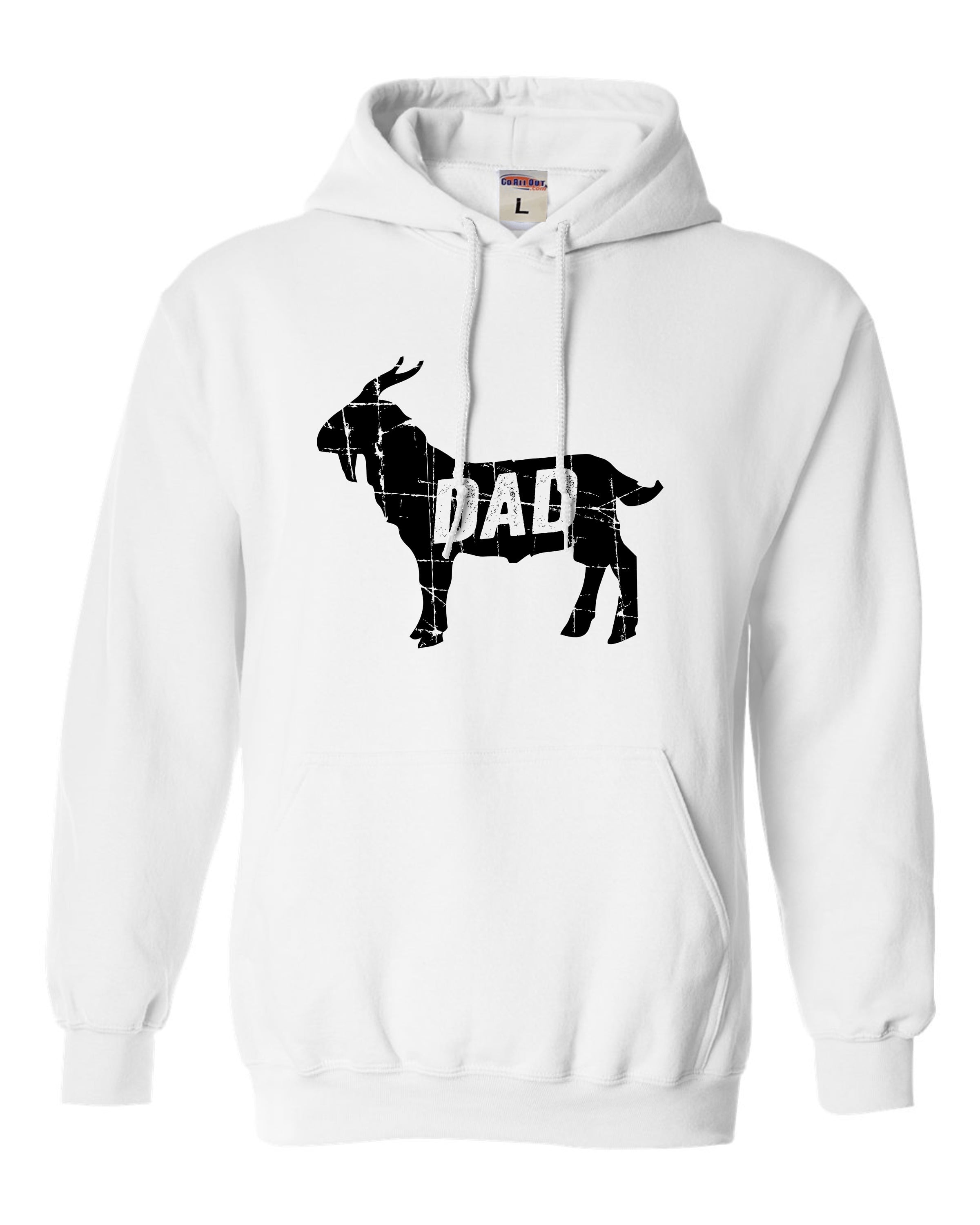Adult GOAT Dad Greatest Of All Time Funny Father's Day Sweatshirt ...